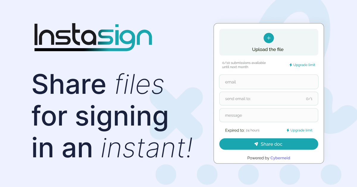 Share your file to sign